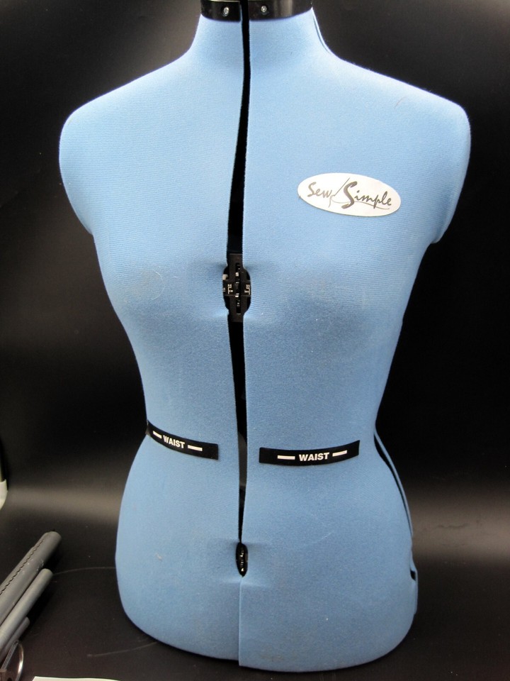 Sew Simple Adjustable Sewing Mannequin Half Body Torso Dress Form with ...