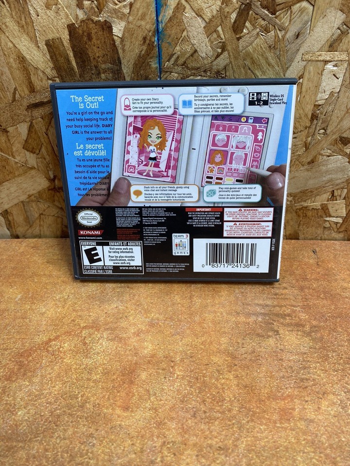 Nintendo DS Diary Girl no manual | eBay