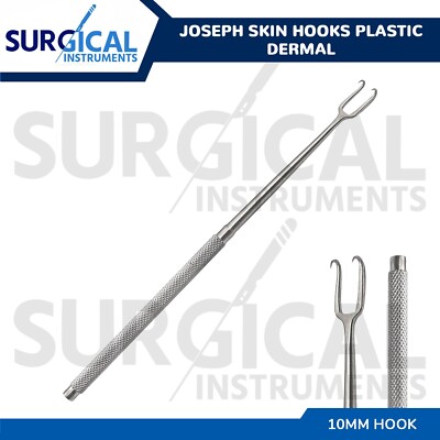 Joseph Skin Hooks Plastic Dermal Surgical Instrument 10mm Stainless ...