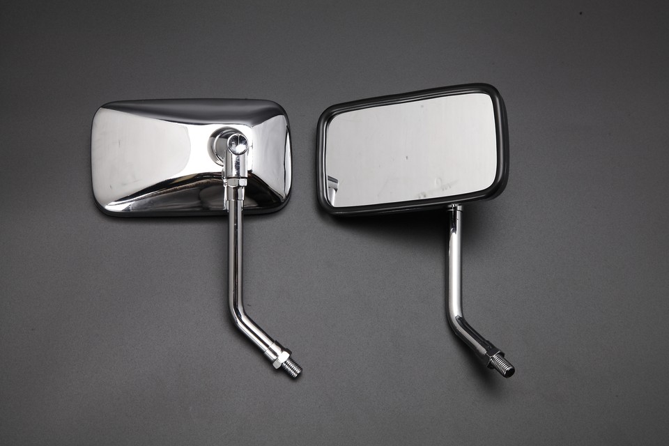 Pair 8mm 10mm Mirrors For Honda CL90 CT90 CB100 CL100 CL125 CB125 Left ...