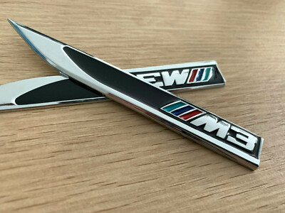 Metal BMW M3 Emblem Black Side Badge Sticker for BMW 3 M M3 | eBay