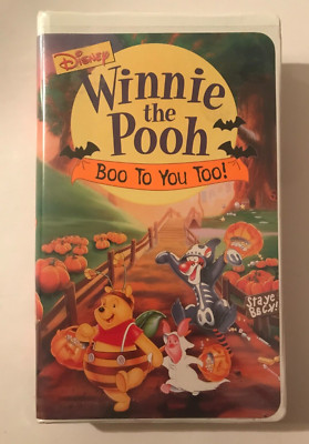 DISNEY ~ WINNIE THE POOH ~ BOO TO YOU TOO! ~ VHS, 2001 ~ CLAMSHELL ...