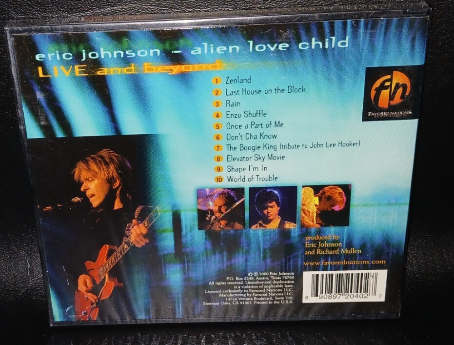 Eric Johnson : Alien Love Child: Live And Beyond CD (2001) Sealed | eBay