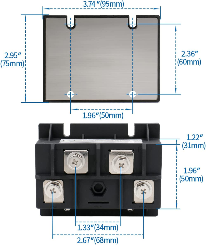 Bridge Rectifier 200A 1600V Full Wave Diode Module Single-Phase MDQ ...