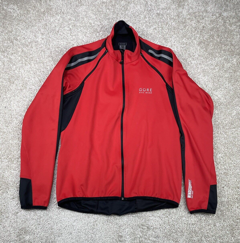 Gore Bike Wear Windstopper Soft Shell Red Men's Medium Removable Sleeve | eBay