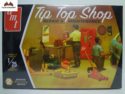 AMT Tip Top Shop Repair & Maintenance 1/25 Scale Model Kit AMTPP016M ...