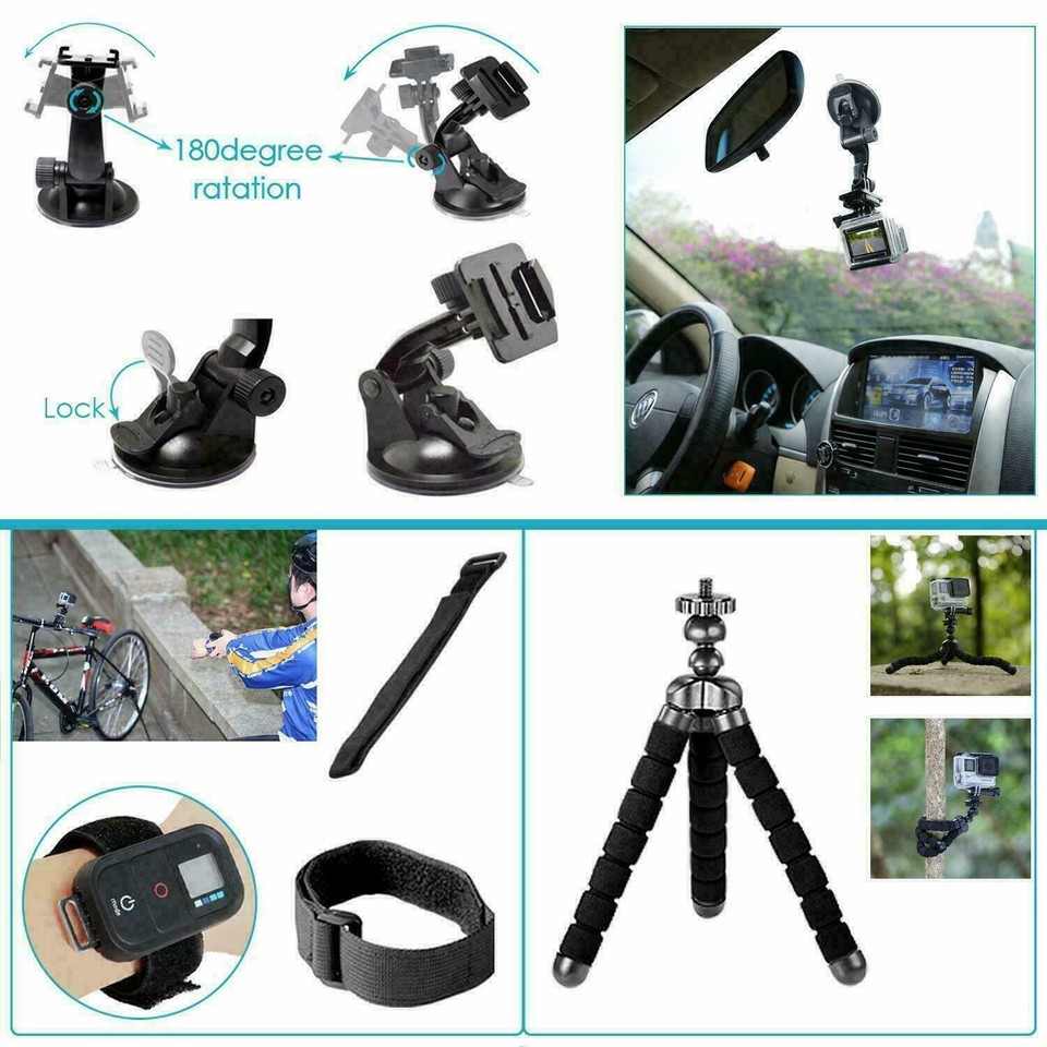 GoPro HERO 6/7 Black Silver White Deluxe Accessories Kit 818279017809| eBay