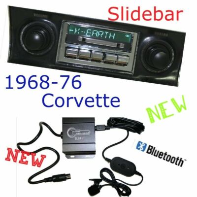 Slidebar Radio 1968 69 70 71 72 73 74 75 76 Corvette K AUX/AM/FM/USB ...