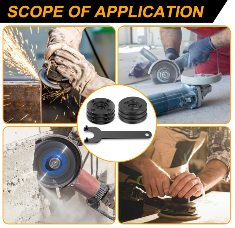 7PCS Angle Grinder Flange Wrench Set–5/8-11 Nut, Compatible with Bosch ...