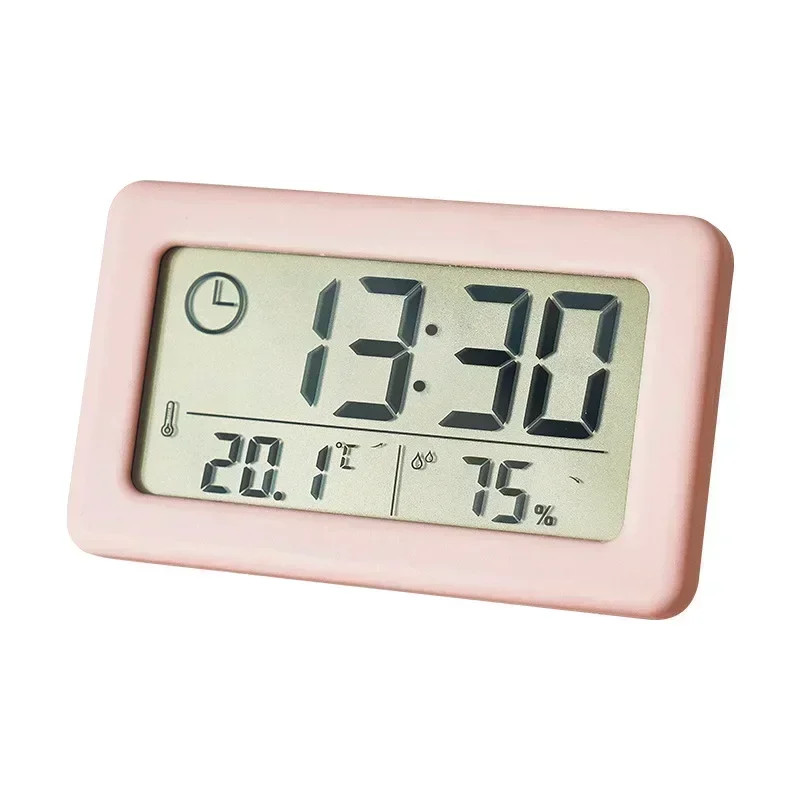 12/24 Hours Wall Clock Thermometer Digital Table Clock Hygrometer ...
