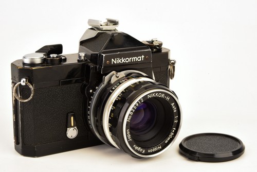 Nikon Nikkormat FTN 35mm SLR film camera with N Nikkor-H 50mm f/2 Pre ...