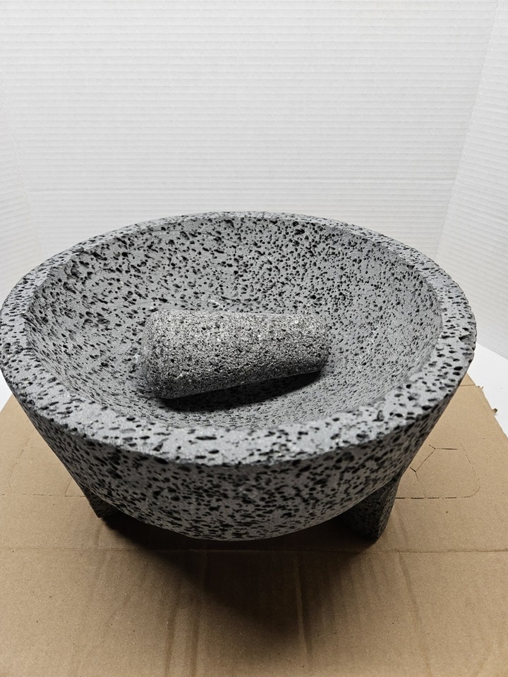 Authentic Mexican Large 12" Molcajete Mortar And Pestle Made From ...