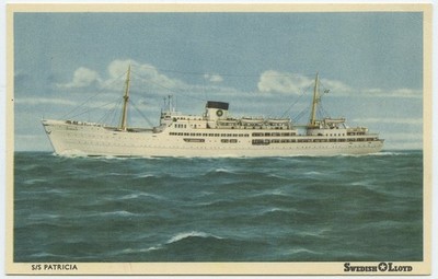 SS Patricia Swedish Lloyd Line Vintage Postcard Passenger Ship | eBay