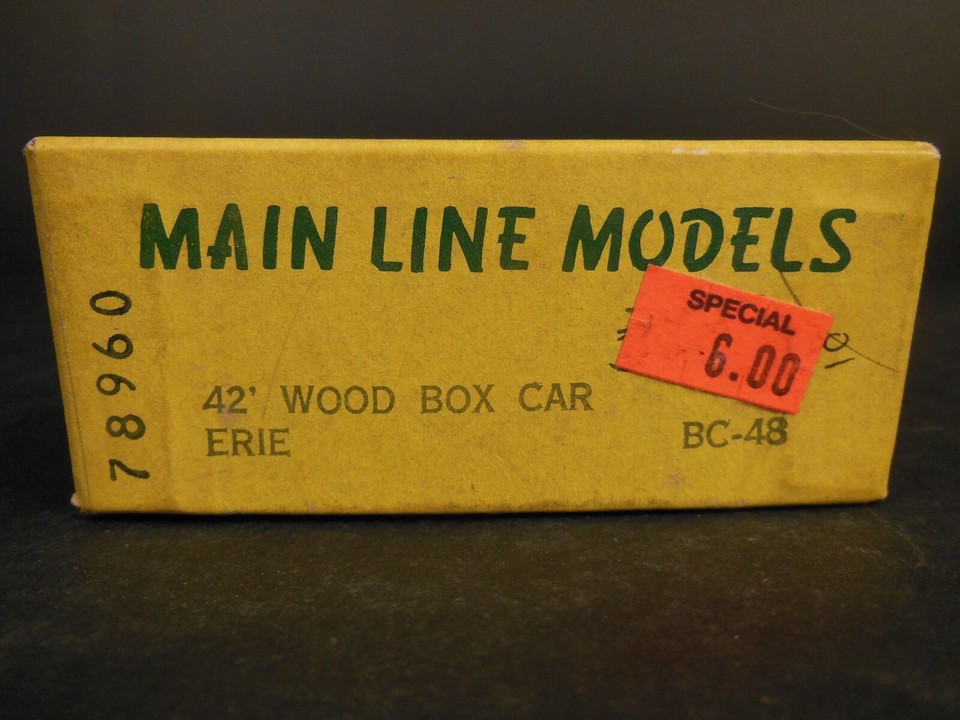 HO MAIN LINE MODELS ERIE WOOD 42' BOX CAR CRAFTSMAN KIT | eBay