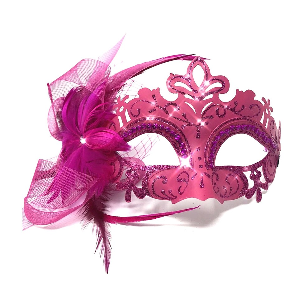 Women's Masquerade Mask Venetian Halloween Wedding Mardi Gras Costumes ...