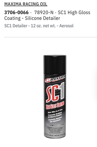 Maxima Racing Oils SC1 High Gloss Clear Coat Spray Cleaner and Shine ...