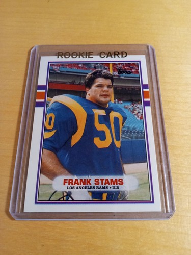 1989 Topps #106 FRANK STAMS Los Angeles Rams ROOKIE Football Card, ILB ...