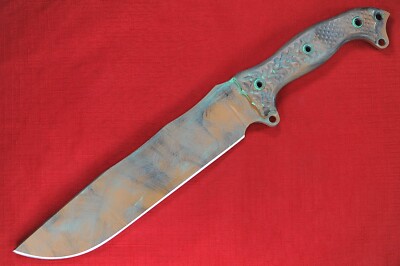 Busse Custom FFBM .31" Aged Bronze Cerakote INFI Blade Texture Standard ...
