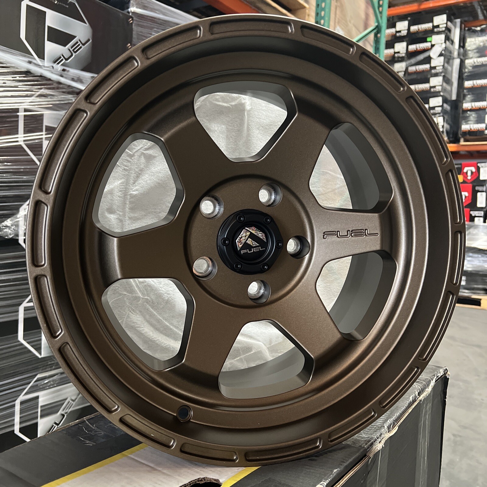 (4) 17X9 FUEL SHOCK D666 MATTE BRONZE OFF-ROAD RIMS SILVERADO TACOMA ...