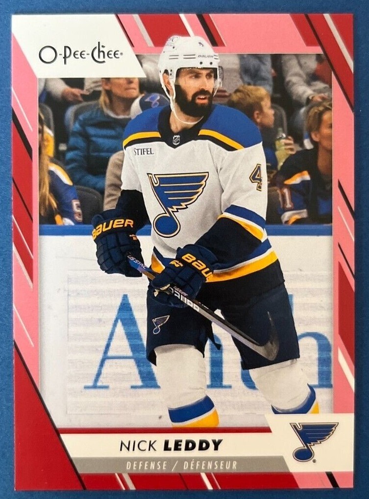 2023-24 O-Pee-Chee - Nick Leddy #385 Red Border for sale online | eBay