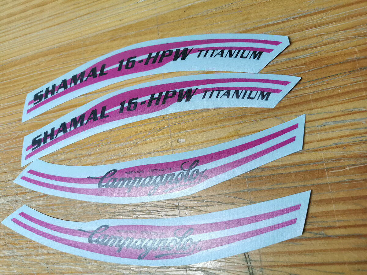 Campagnolo SHAMAL 16 HPW Titanium X2 rims decal sticker adesivi ...