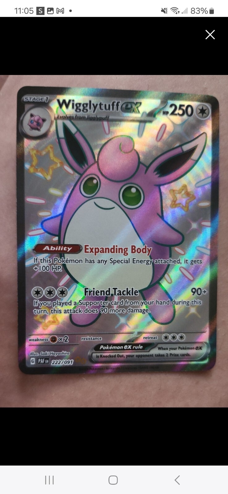 Pokémon Wigglytuff EX Holofoil Trading Card | eBay
