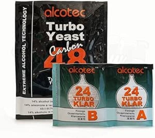 10 x lievito turbo - Alcotec Turbo 48 + Alcotec Turbo Klar 24 | eBay