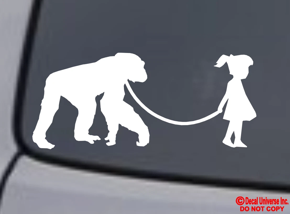 Girl Monkey Decal