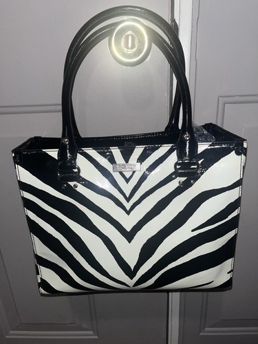 Kate Spade Quinn Zebra Patent NWT & Cover | eBay