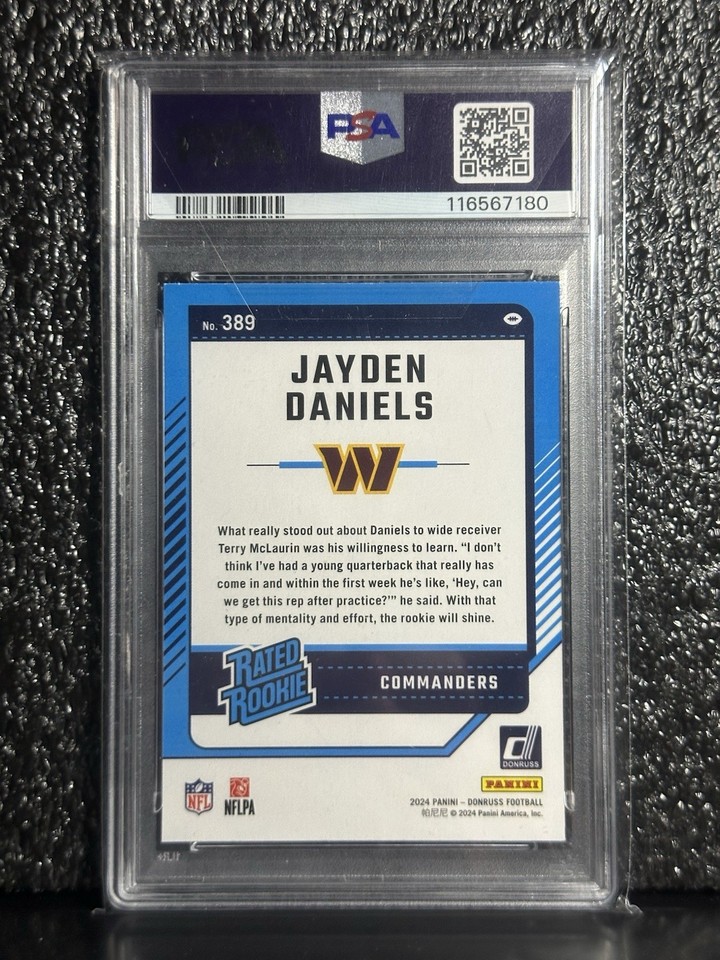 2024 Donruss Jayden Daniels Rated Rookie PSA 9 #389 | eBay