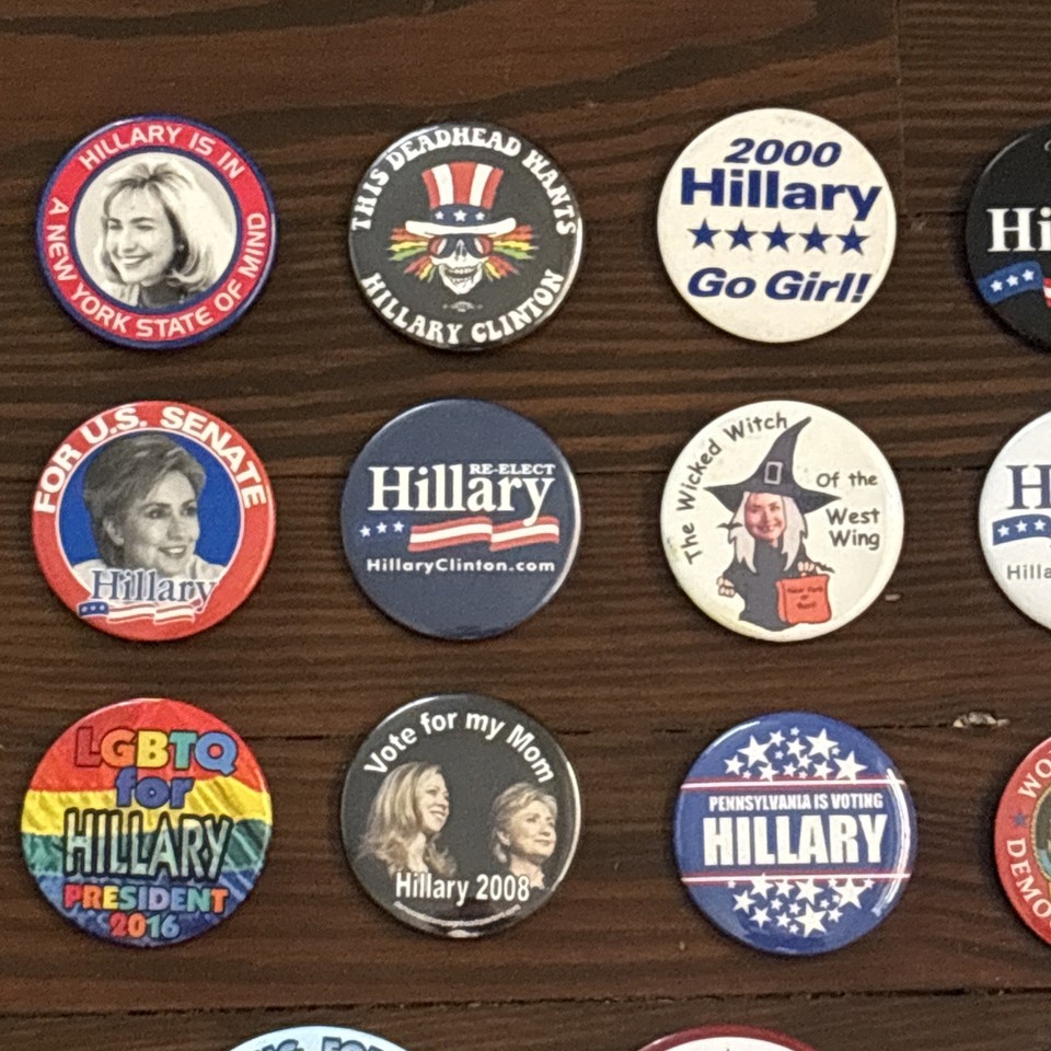 35 Different Hillary Clinton Senate Presidential Campaigns Button ...