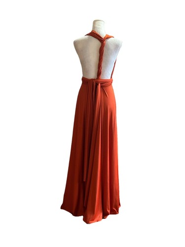ORANGE RUST Multiway dress Bridesmaid Infinity dress Twist wrap ...