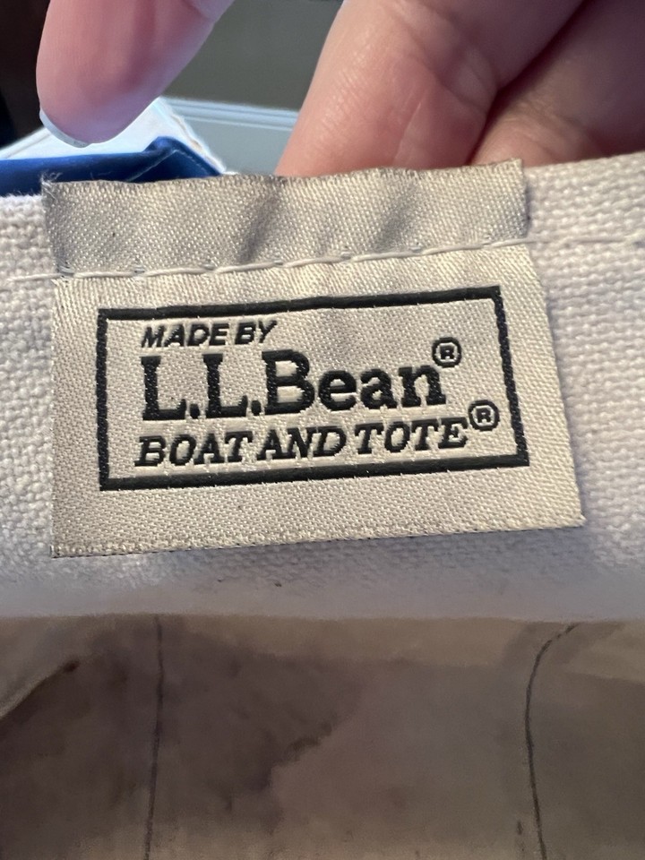 Vtg LL Bean Boat and Tote Lot Green Blue Zig Zag Red Long Handle Blue ...