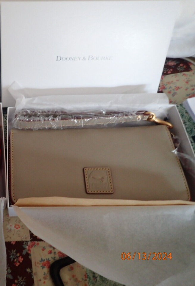 Dooney & Bourke Florentine Large Zip Around Wristlet Wallet With Dooney ...