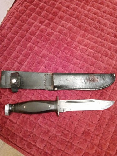 kabar knife 1209 USA. With original case(Rough). Knife in great ...