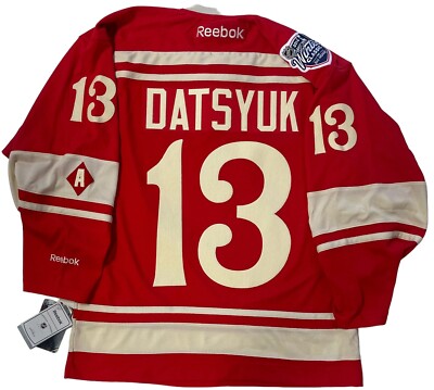 PAVEL DATSYUK 2014 WINTER CLASSIC RED WINGS REEBOK JERSEY SMALL FITS ...
