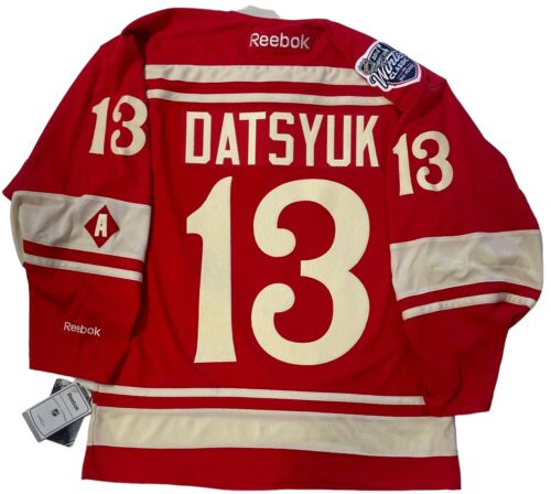 PAVEL DATSYUK 2014 WINTER CLASSIC RED WINGS REEBOK JERSEY SMALL FITS ...