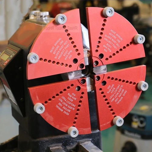 Wood Turning Lathe Chuck Cart Rotary Screw Clamping Jig Flat Jaw Repair ...