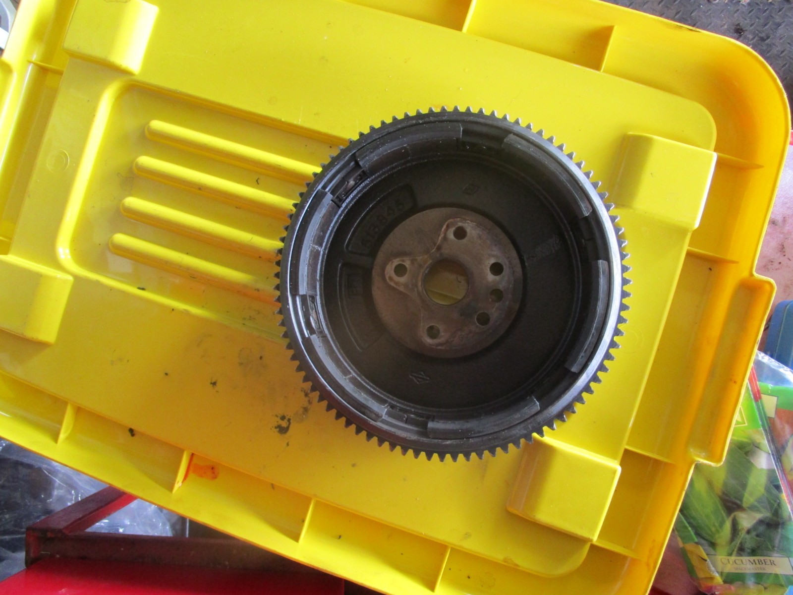 Johnson Evinrude outboard V6 FLYWHEEL 0584350 150HP 175hp GOOD MAGNETS ...