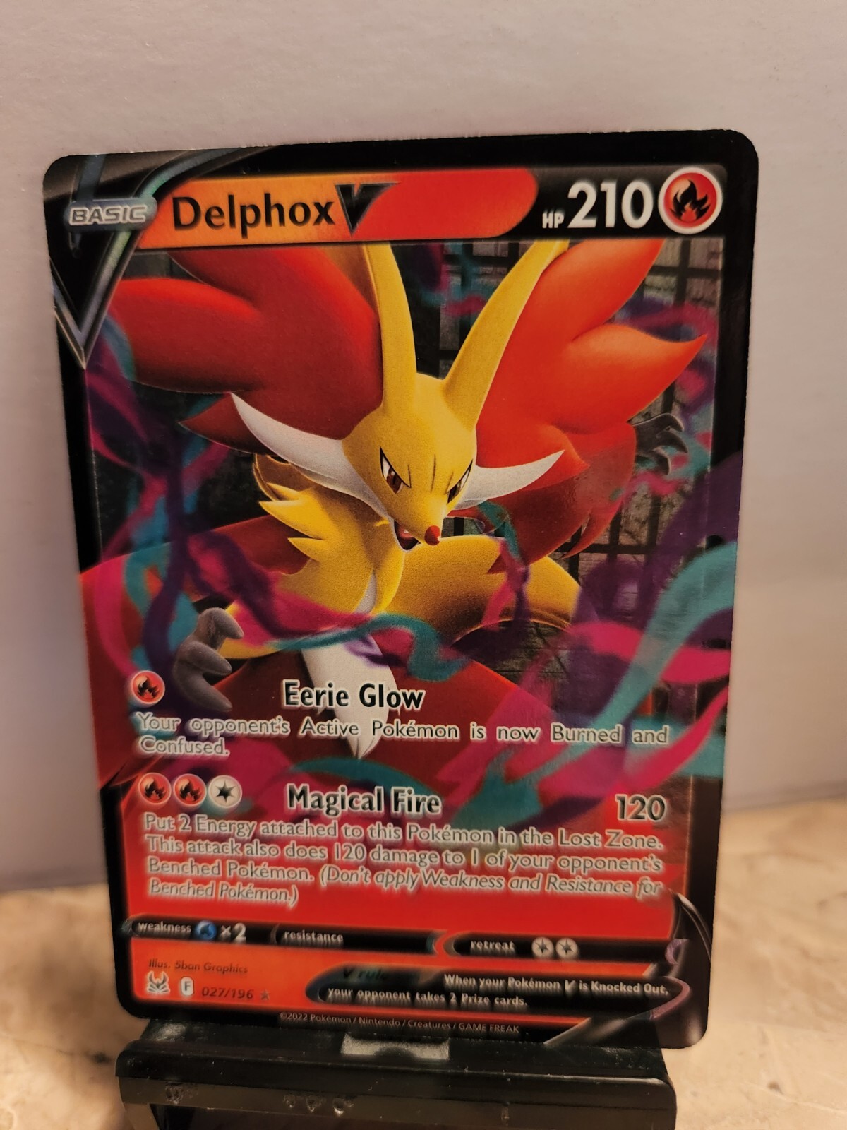 Delphox V Rare #27 Lost Origin SWSH11 Pokemon English NM | eBay
