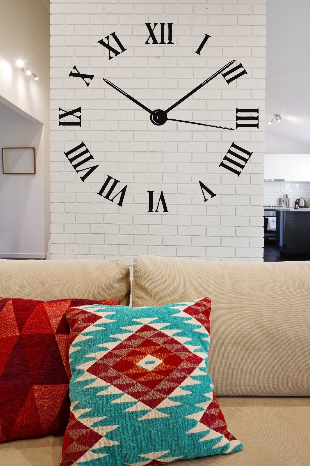 Wall Vinyl Sticker Decor Dial Roman Numeral Circle Time's Clock is'nt ...