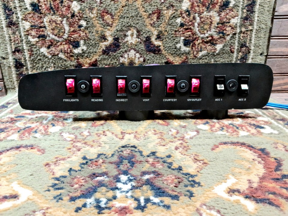 Vintage Conversion Van Overhead Console Switches, All lights and ...