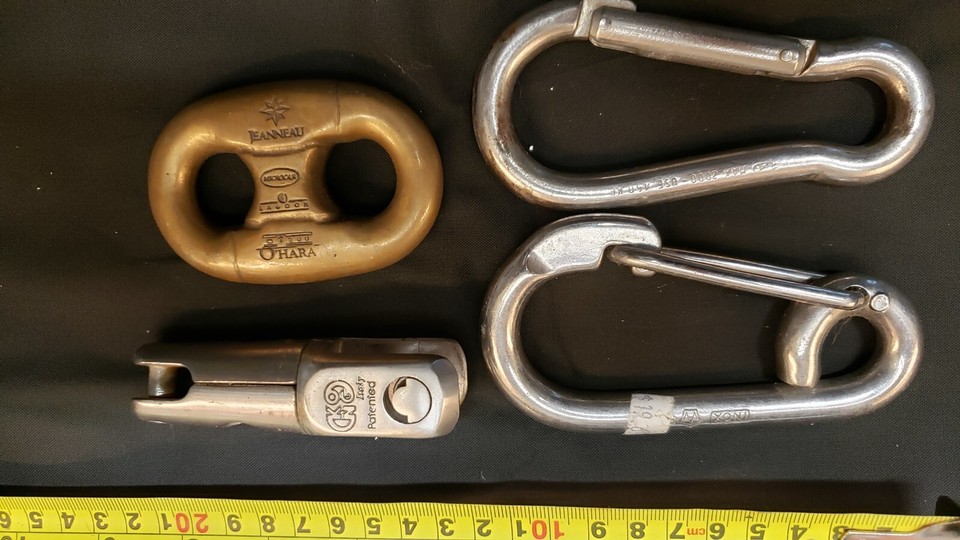 Lot of Sailboat Standing and Running Rigging, Deck Hardware. | eBay