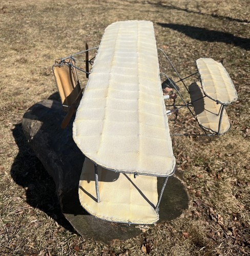 Decor Wright brothers model airplane made of wire | eBay