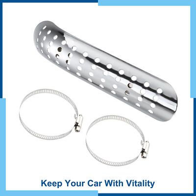 Universal Pack (1) Motorcycle Exhaust Heat Shield Pipe Exhaust Guard ...