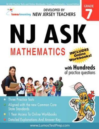 NJ ASK Mathematics, Grade 7 by Lumos Learning (2012, Trade Paperback ...
