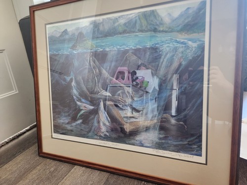 Framed Chinaman's Hat Dean Howell Art LE 8/550 30" x 36" 1988 Print | eBay