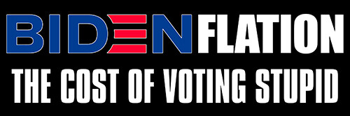 3x9 inch Black BIDENflation Cost of Voting Sticker (gas prices biden ...