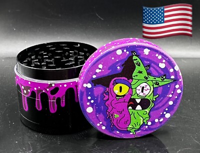 2 Inch Pickle Witch Grinder 4-Layer 50mm Herb & Tobacco Grinder Alloy ...