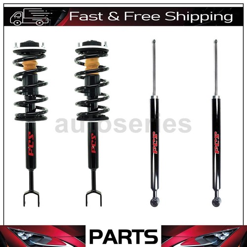 Shock Absorber Struts with Coil Springs Rear Front For 2000 2004 Audi ...